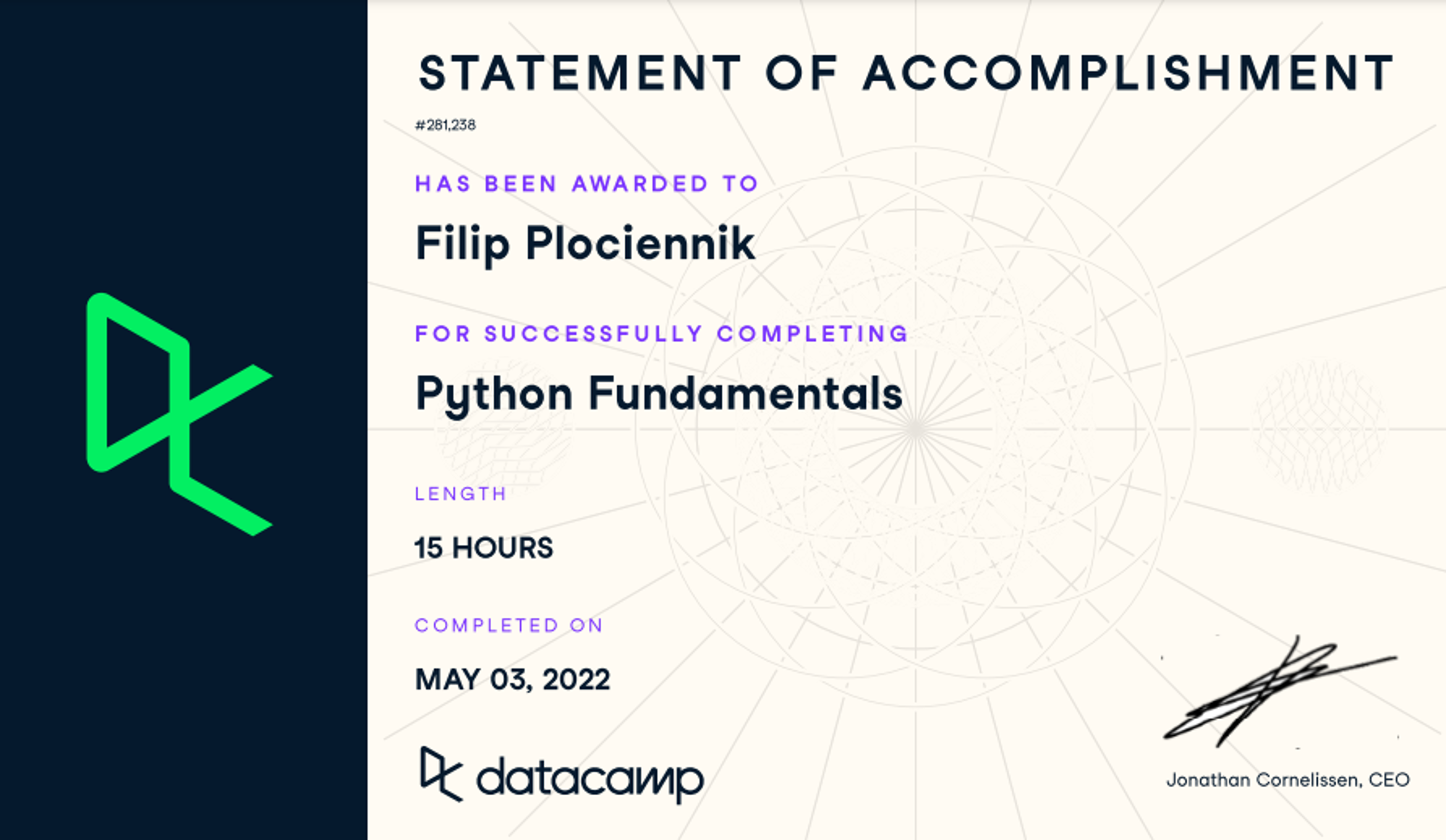 Filip Plociennik Programing Portfolio
